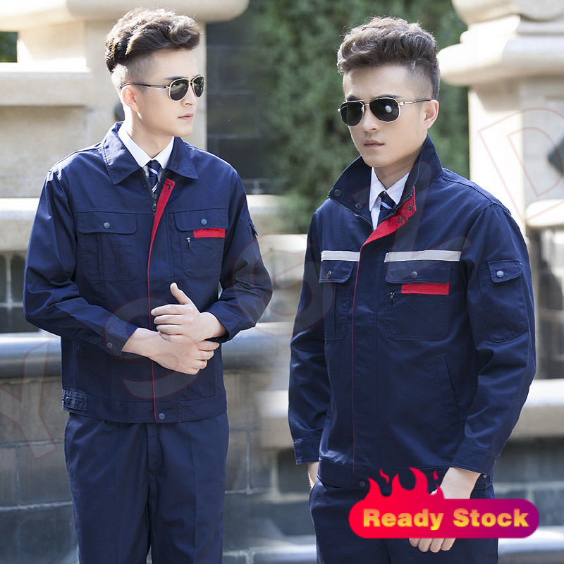 Safety Jacket Reflective Uniform Long Sleeve Safe Jacket Reflector Men ...