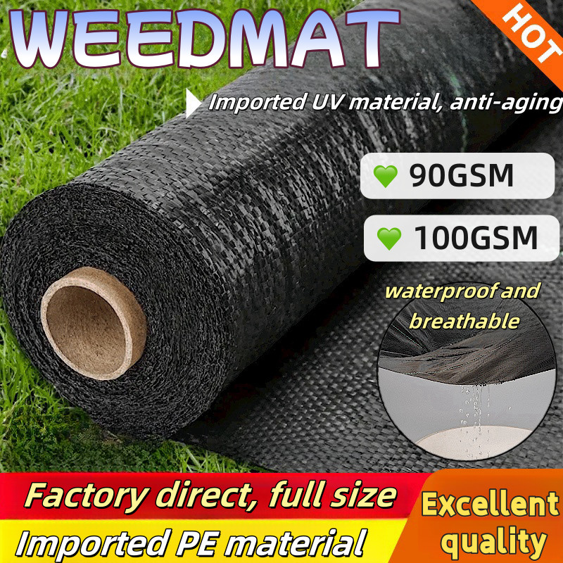 100/90GSM Weedmat Heavy Duty Weedmat Control Mat Weedmat Tebal Murah/Penutup Tanah Bumi Rumput ...
