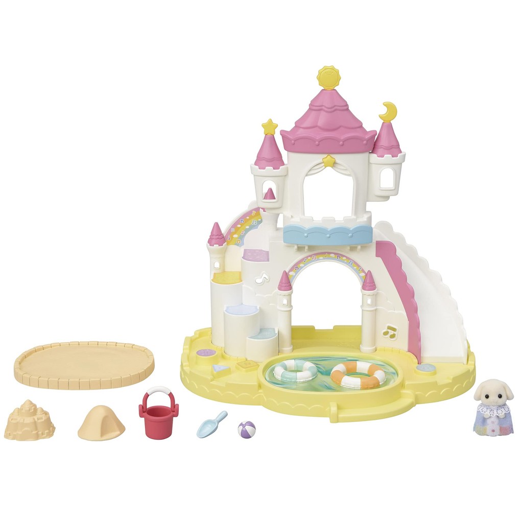 Epoch Sylvanian Families Nursery Playground Equipment Castle Beach and ...