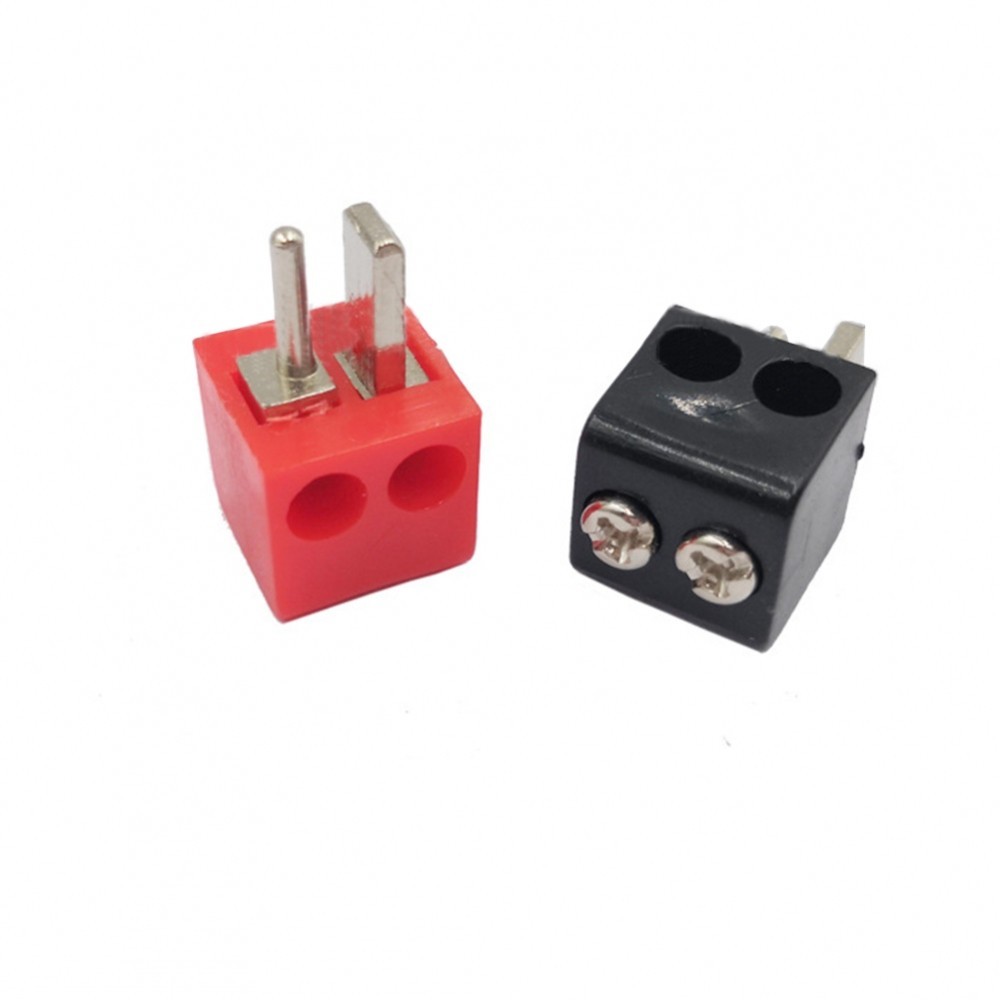 Plug Connector Red & Black T-shaped Plug 2 Pin DIN Hi-Fi Speaker Plug ...