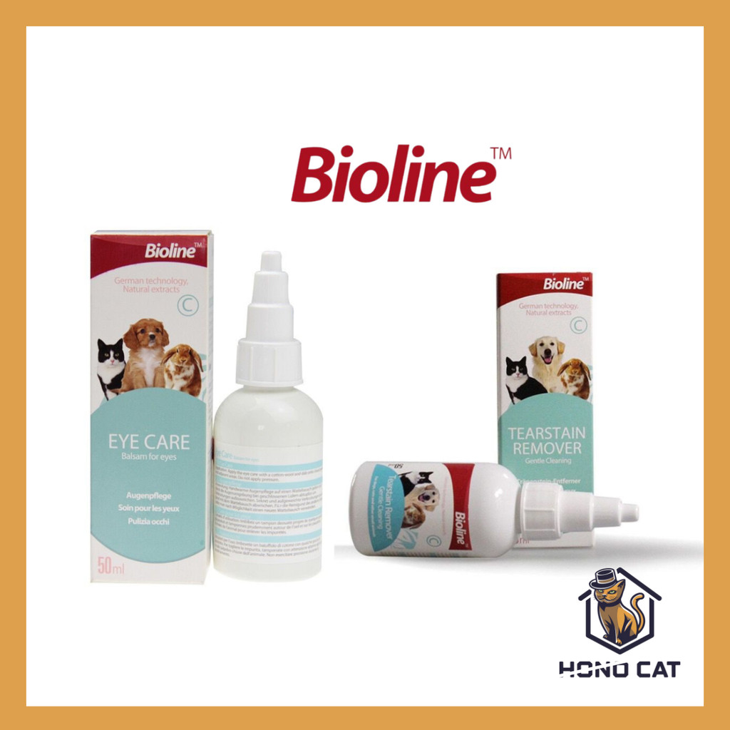 Bioline Tearstain Remover For Pets / Eye Care / Eye Drop 50ml | Shopee ...
