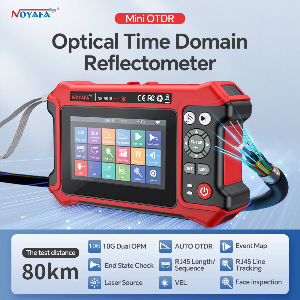 Noyafa NF-9816 Otdr Fiber Optic Tester 1310/1550 Nm Dual Wavelength 28/ ...