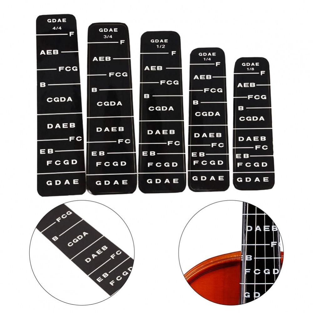 Sticker Intonation Learning Marker Violin 1/8-4/4 14*4*1cm Fingerboard ...