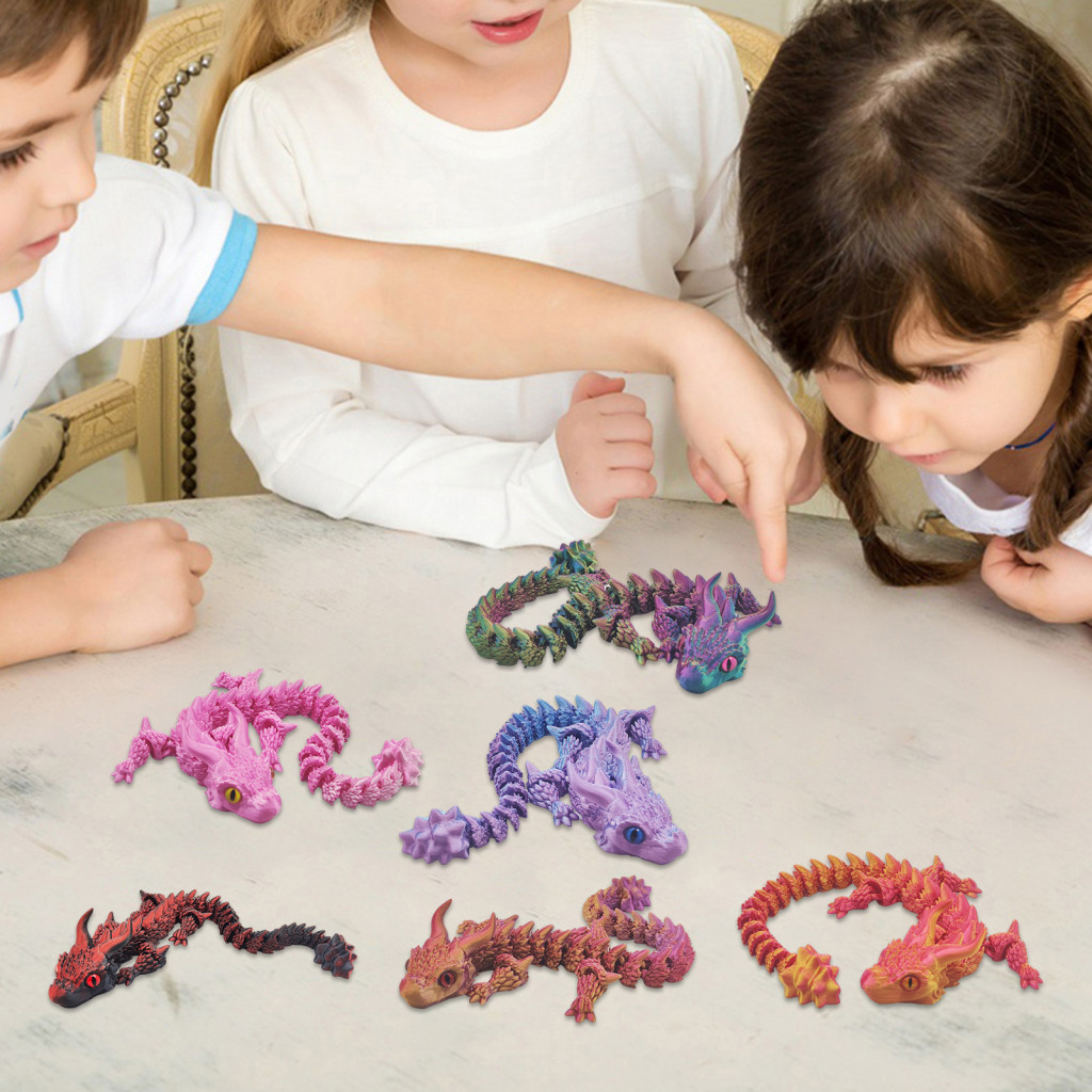 XPS Dragon Gift for Students 3d Printed Dragon Toy Articulated Dragon ...