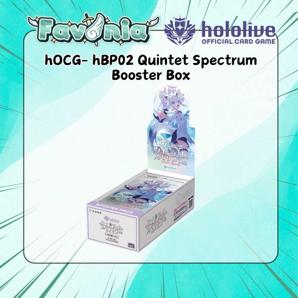 Hololive OCG | hBP02 Quintet Spectrum | Booster Box | HOCG | Hololive Official Card Game ...