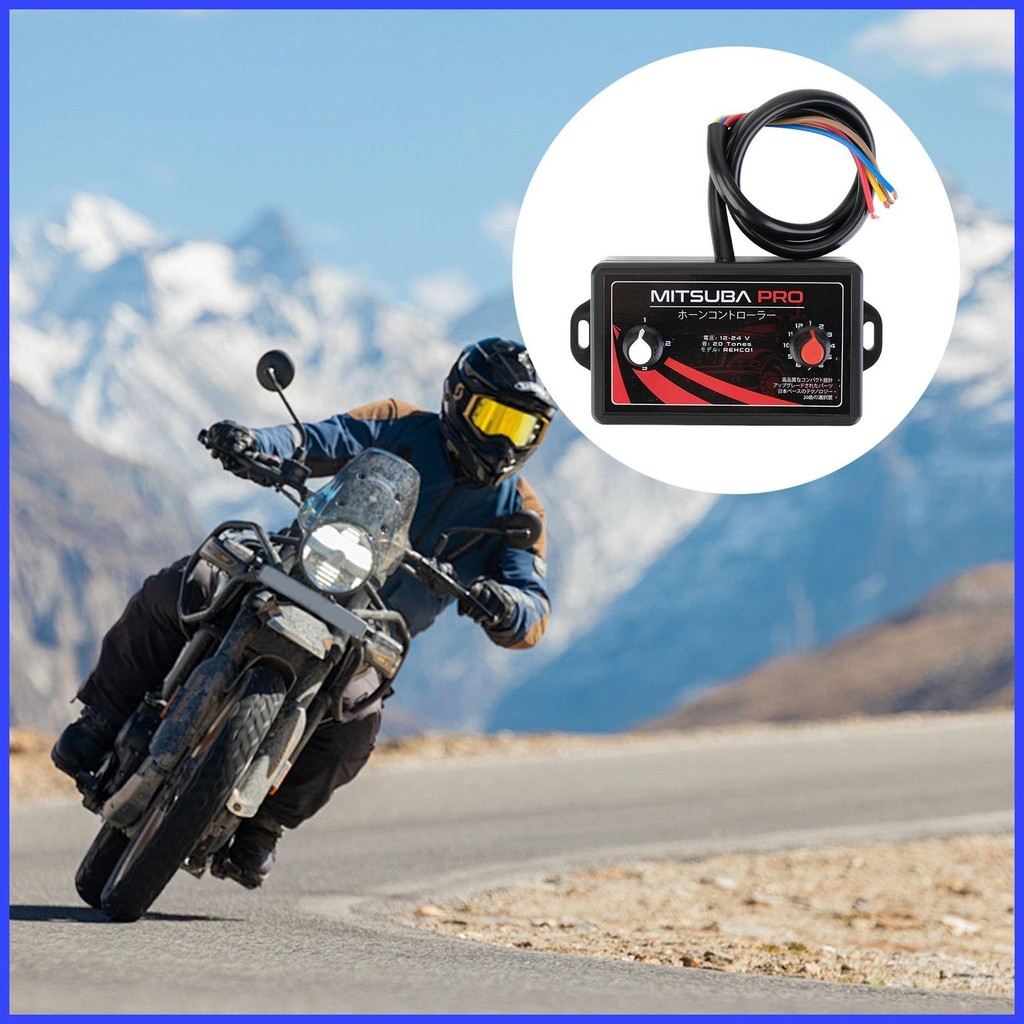 Motorcycle Horn Controller 25 Tones Control Car Horn 12-24V Horn ...