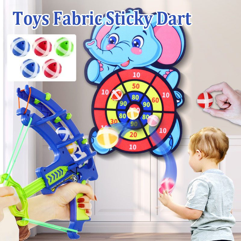 Kids Dart Throwing Sticky Ball Toys Indoor Children's Dart Ball Game ...