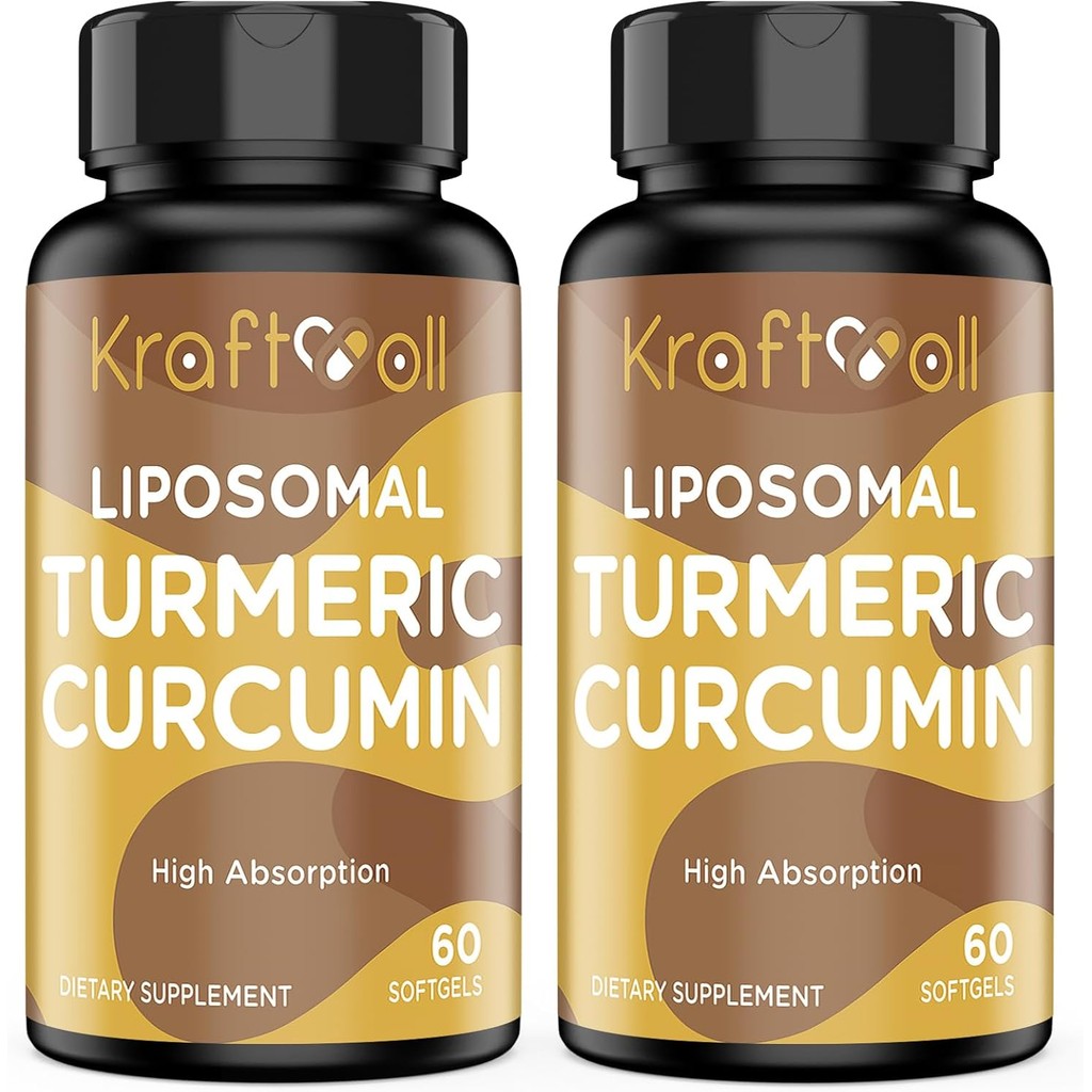 Liposomal Turmeric Curcumin 2200 mg with Black Pepper for Enhanced ...