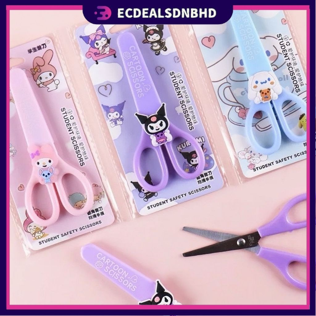 Kuromi Melody Cinnamoroll Kids Art Scissors/Cartoon Student School ...
