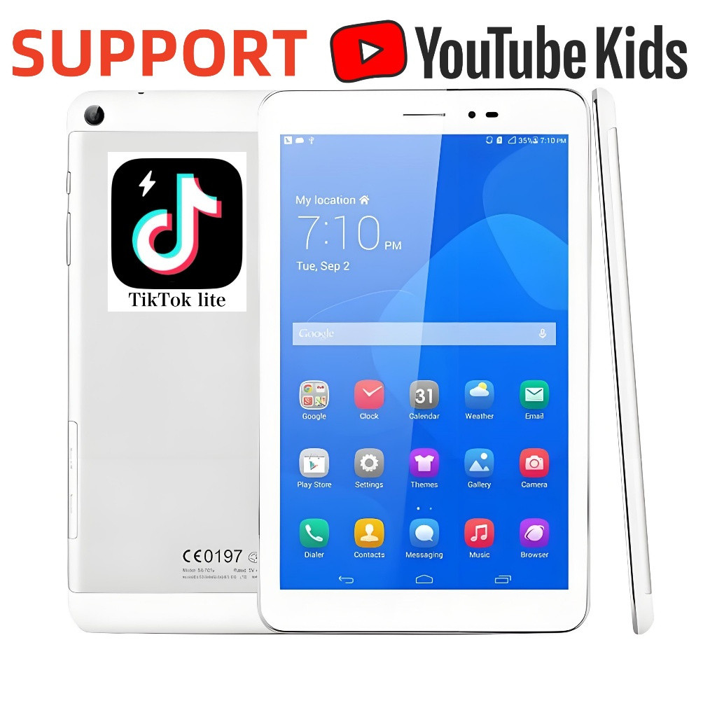 (Support Youtube Kids & TK lite)100% Ori Android tablet for kids 8INCH SCREEN Snapdragon MSM8212 ...