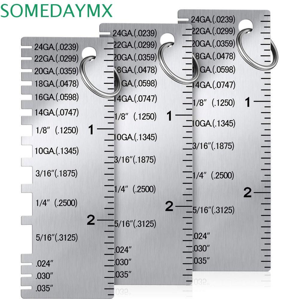 SOMEDAYMX Wire Gauge Weld Inspection Gage Diameter Measurer Tool 0-36 ...