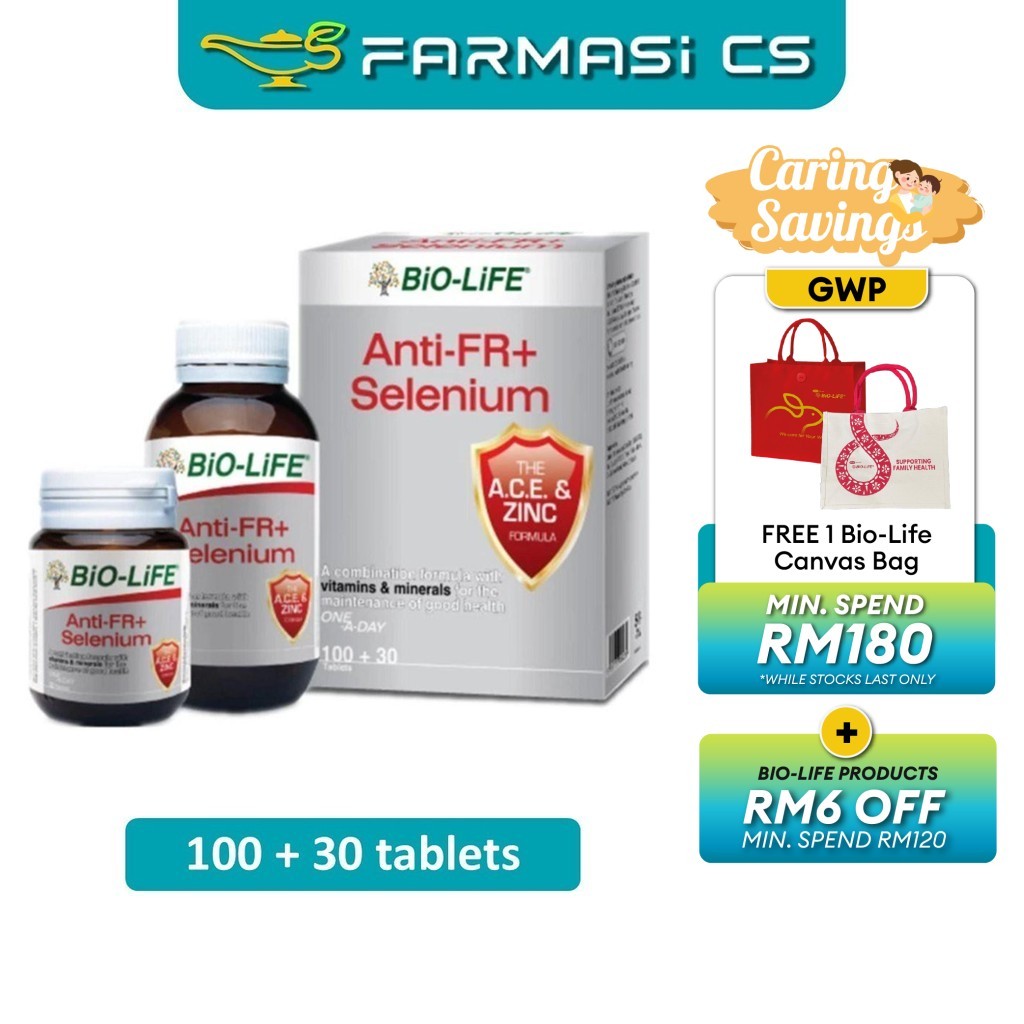 Bio-life Anti FR Selenium Tablet 100s+30s EXP:11/2025 [Farmasi CS ...