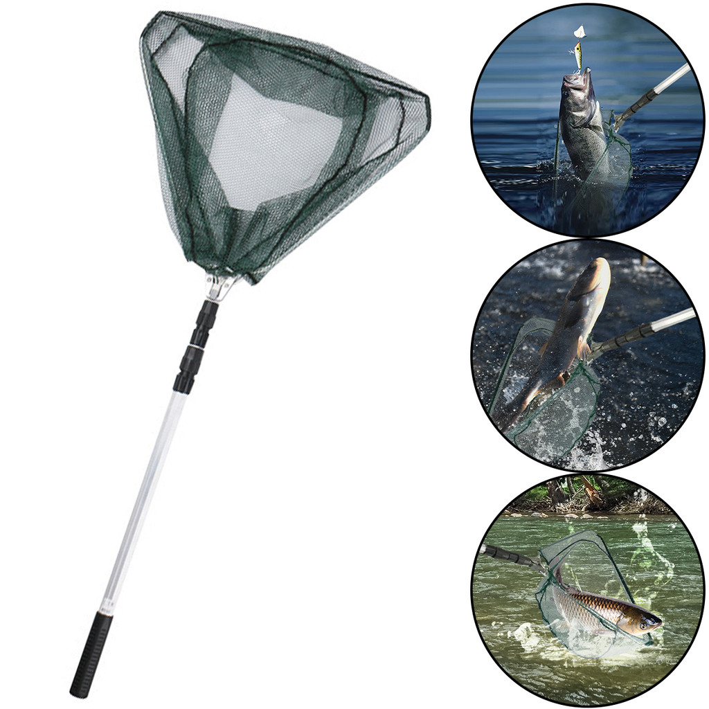 【Aquafireo】Retractable Landing Fishing Net 190cm Aluminum Alloy ...
