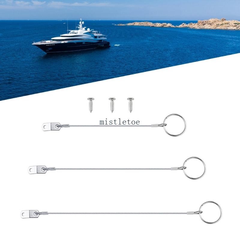 MIS 150mm 240mm 300mm Lanyard Cable Stainless Steel Safety Tether Wire ...