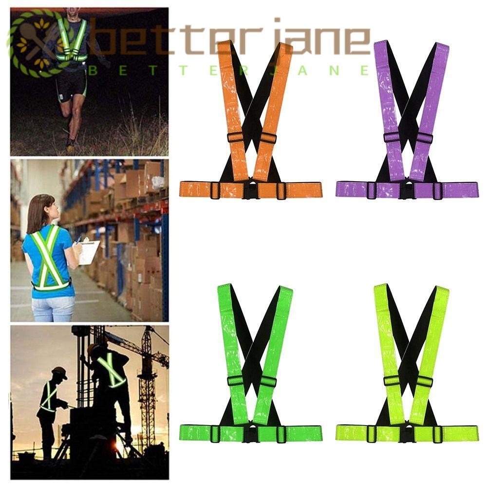 BETTER-JANE Safety Vest, V Shape Night Work Highlight Reflective Vest ...