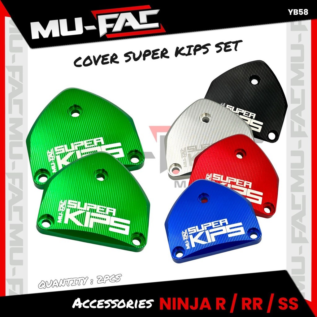 SUPER KIPS Cover Set MUFAC Contains 2 Pcs Kawasaki NINJA 150 R RR SS ...