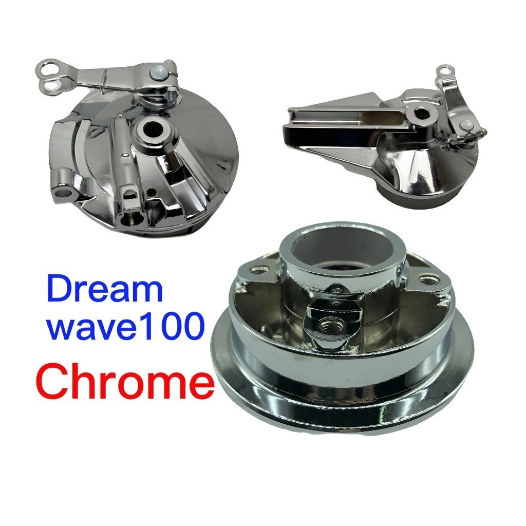 HONDA WAVE100 EX5 DREAM FRONT & REAR HUB PANEL SET WAVE REAR SPOCKET ...