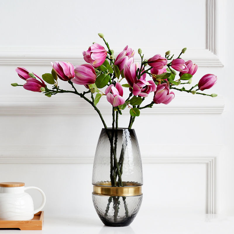 Jambak bunga simulasi magnolia mewah bunga kering ruang tamu hiasan ...