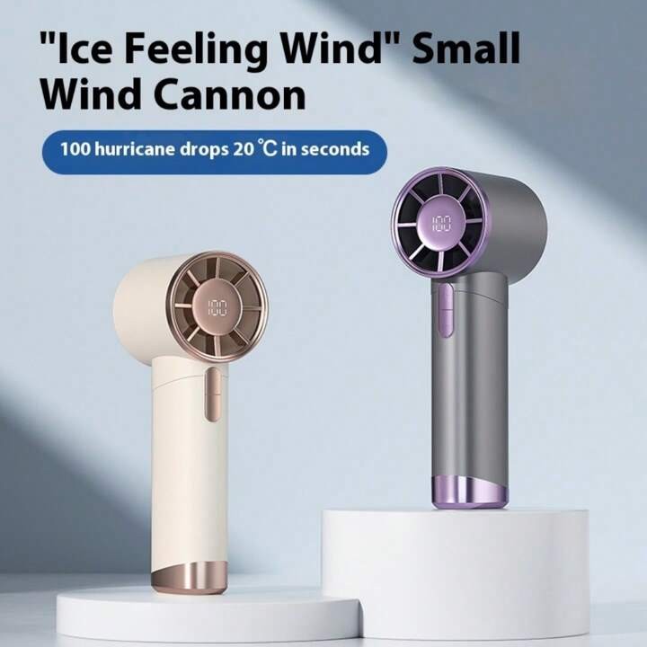 Handheld Fan Portable Bladeless Mini Fan Recharable 120 Level ...
