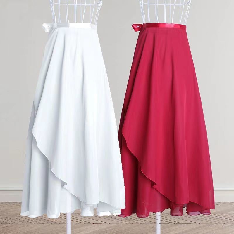 Ballet Skirt Practice Clothes Skirt Female Adult Long Dance Gauze Skirt ...