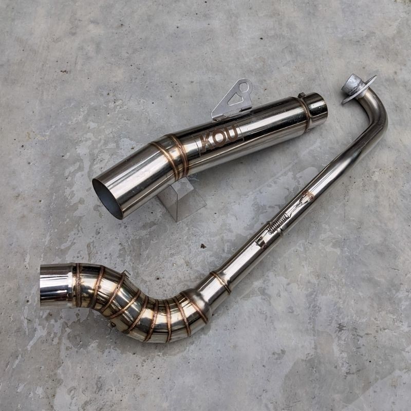 Open Spec pipe exhaust 51mm KOU tube type for Wave 100 110 125 Xrm 100 ...