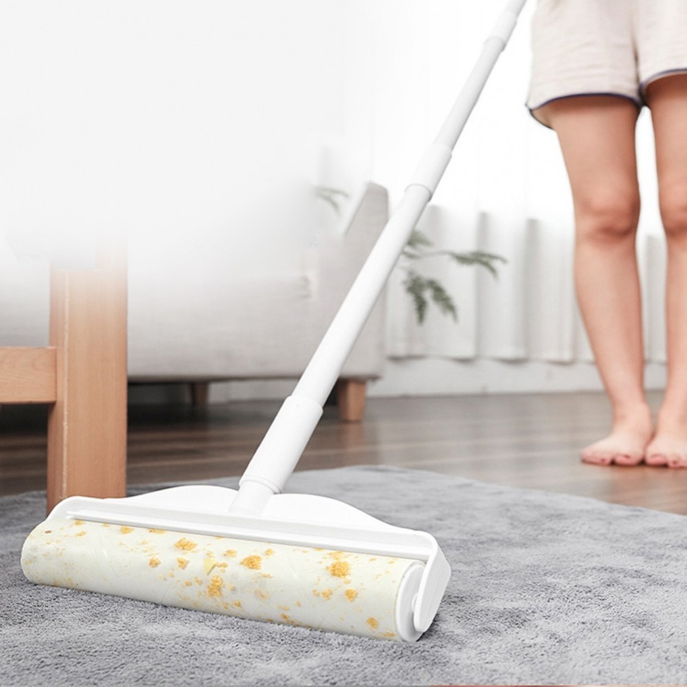 【EVER】Large Lint Roller for Floors with Long Handle and Refillable ...