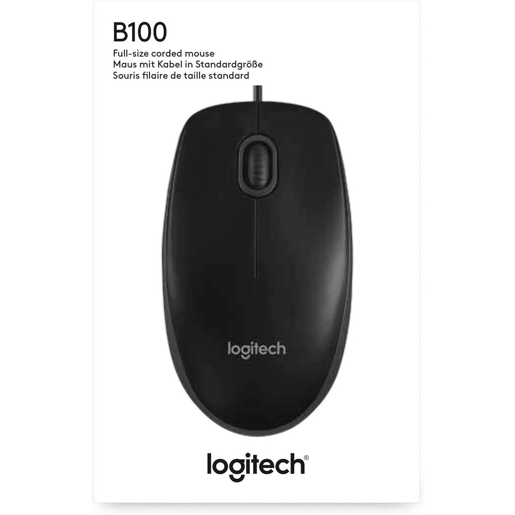 Logitech B100 OPTICAL USB MOUSE | Shopee Malaysia