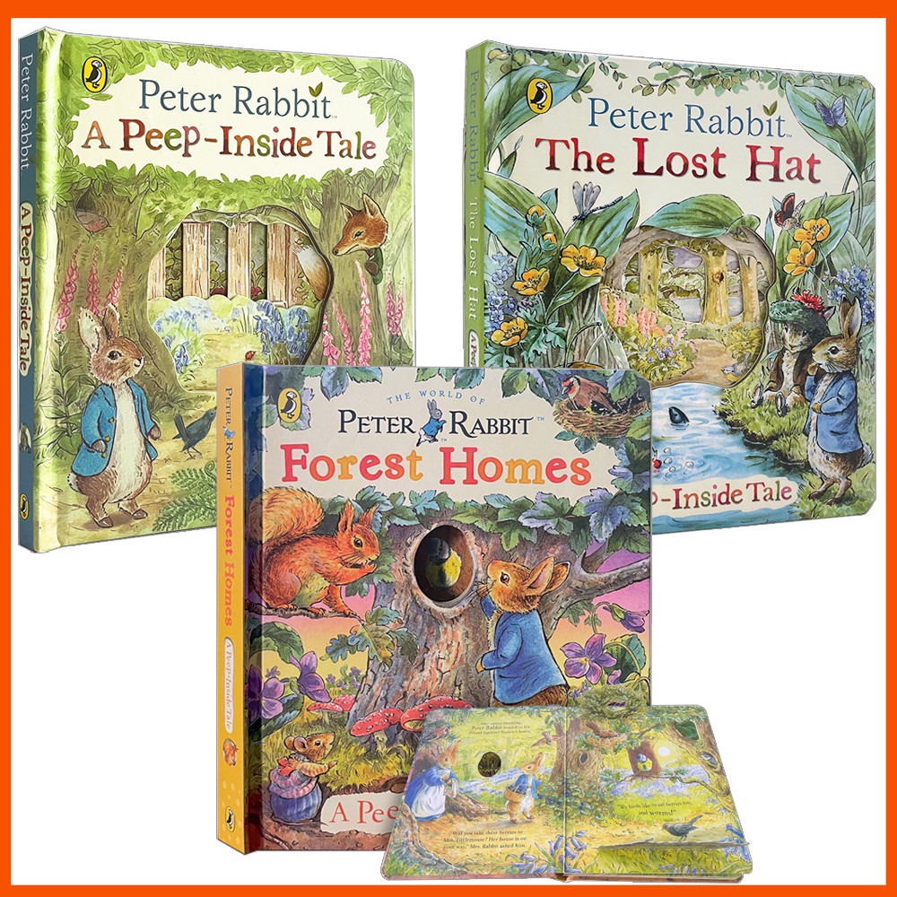 Peep inside tale Peter Rabbit Series Book -The Lost Hat/ Forest Homes A ...