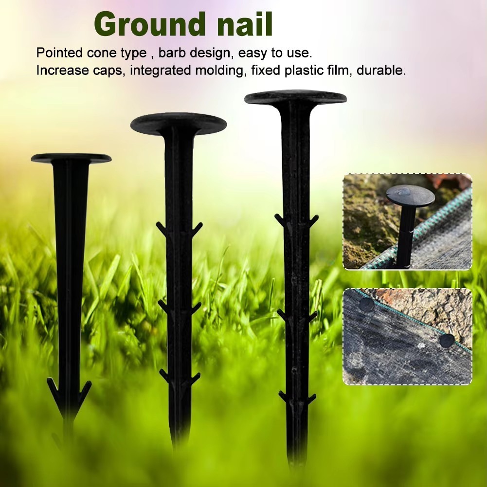 100Pcs Paku Weedmat Rumput Tiruan Ground Nail Plastic Weedmat Nail Pin ...