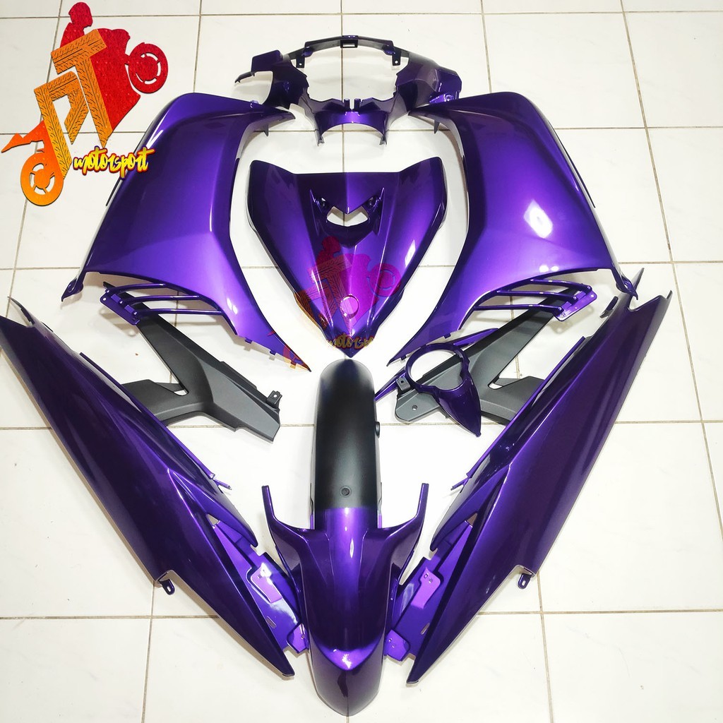 Yamaha Lc 135 Cover Set Bodyset Violet Purple V2 V3 V4 V5 V6 V7 ...