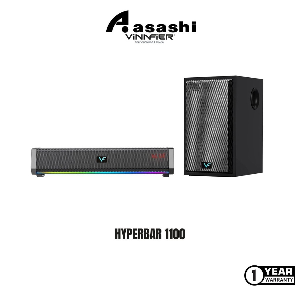 Vinnfier VF Hyperbar 1100 with Sub Woofer Bluetooth FM Radio USB Drive ...
