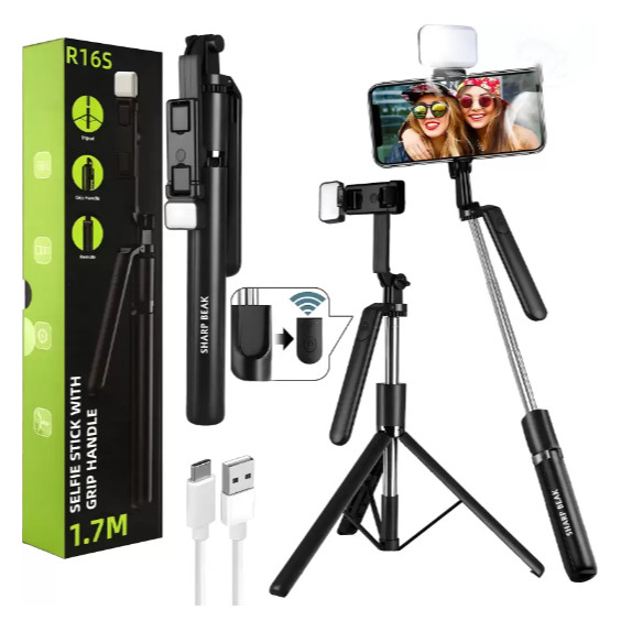 ATLAS R16 Selfie Stick with Tripod Stand 360 Degree Extendable upto 62 ...