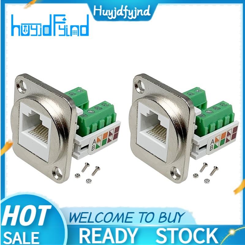 [Huyjdfyjnd]2PCS RJ45 Panel Mount Screw Terminal Adapter, RJ45/8P8C ...