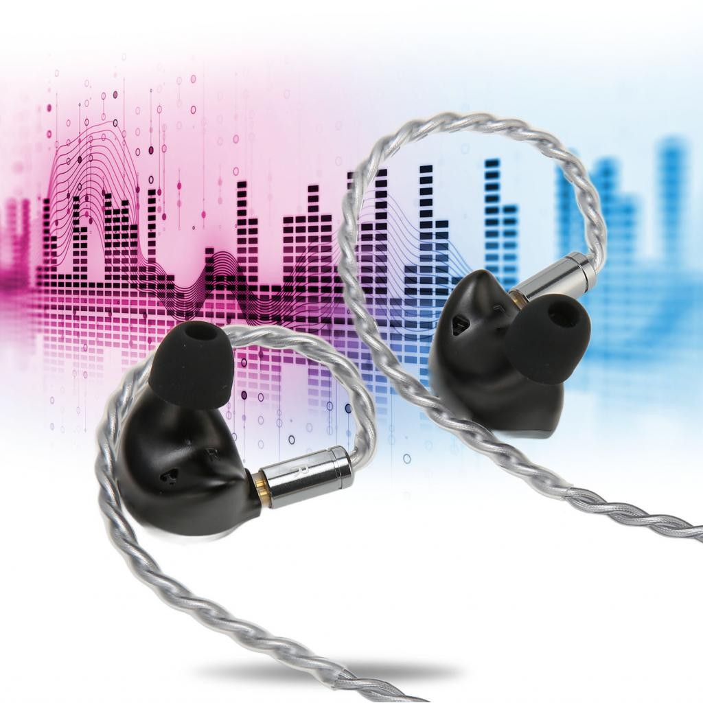Supergoodsales Wired Headphone Black HiFi Earbuds with Detachable Cable ...