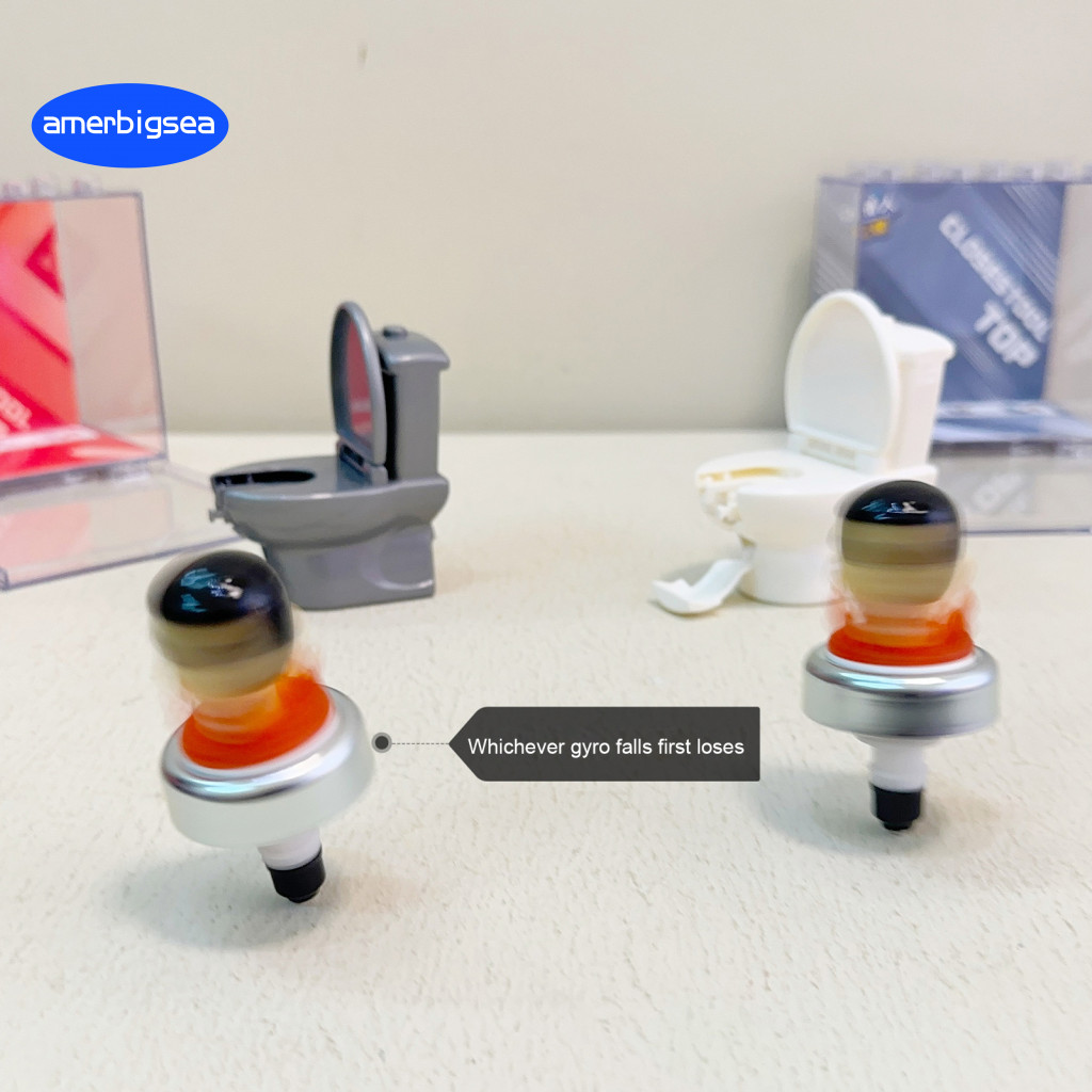 Amerbigseam Spinner with Pull Cord Mechanism Spinning Top Toy with ...