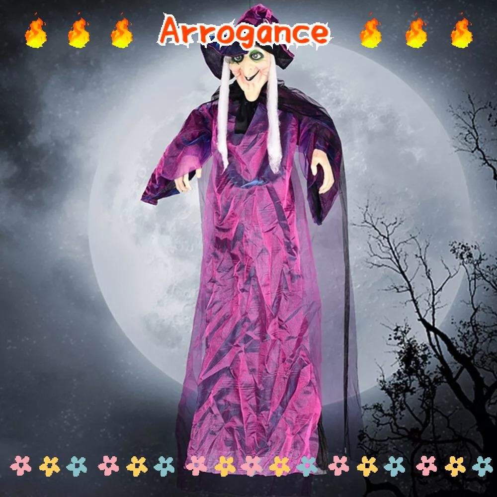 ARROGANCE Life Size Talking Witch, Sound Activation Halloween Spooky ...