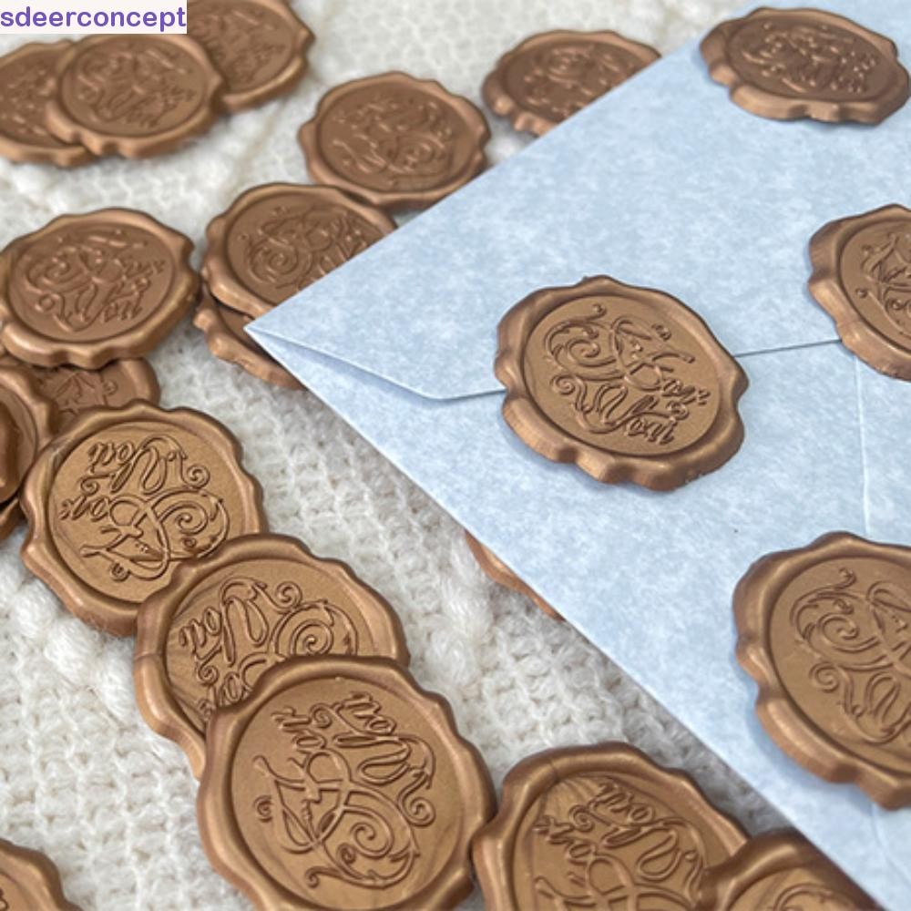 SDEERCONCEPT 10pcs Wax Seal Stickers, Personalized Exquisite Wedding ...