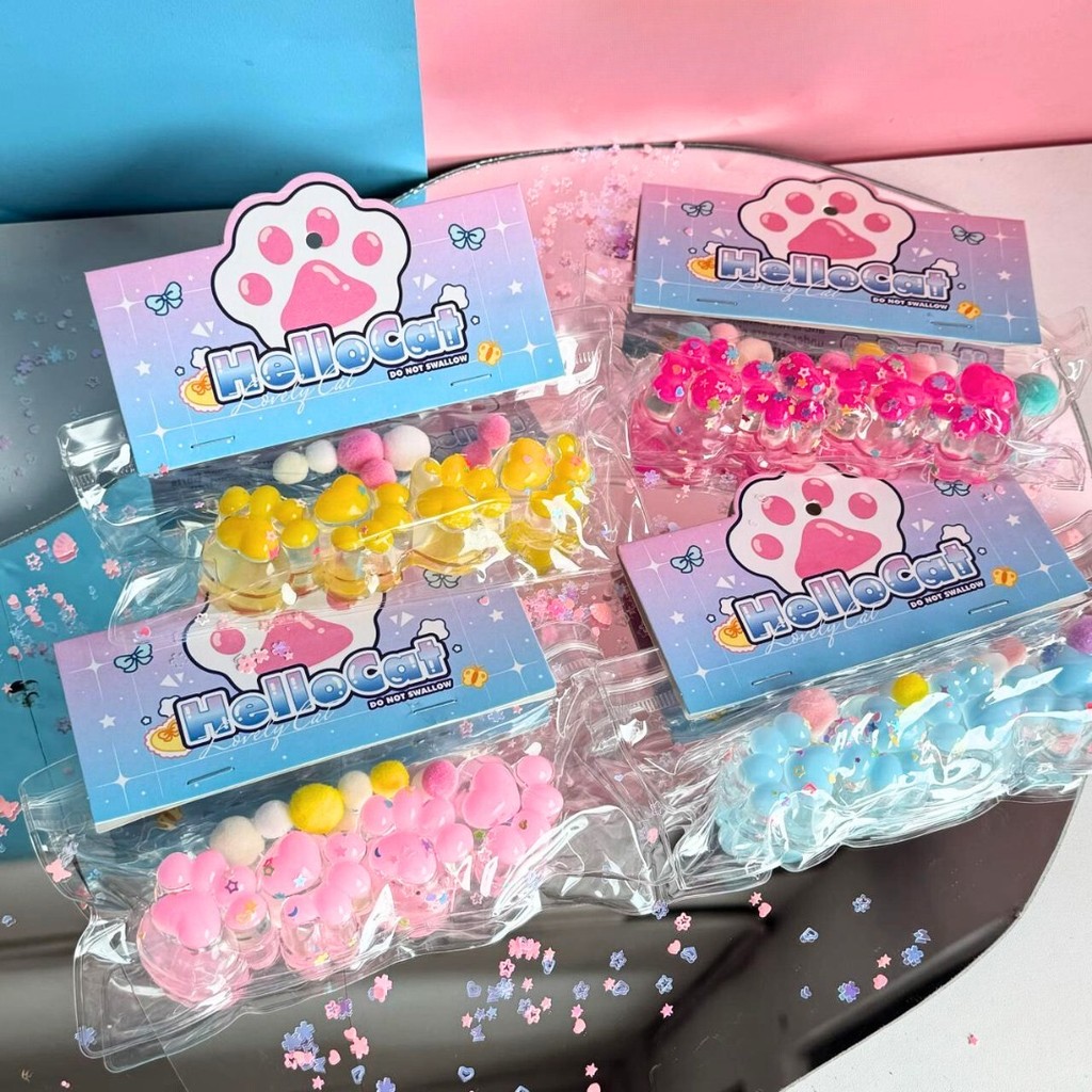 Taba SQUISHY MINI CAT PAW CONTENTS 4 PCS anti-stress children's toys ...