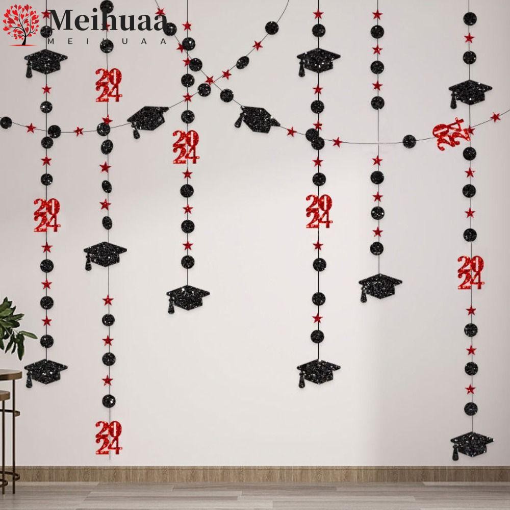 MEIHUAA Graduation Garlands Streamer, 2024 Graduation Party Decor ...