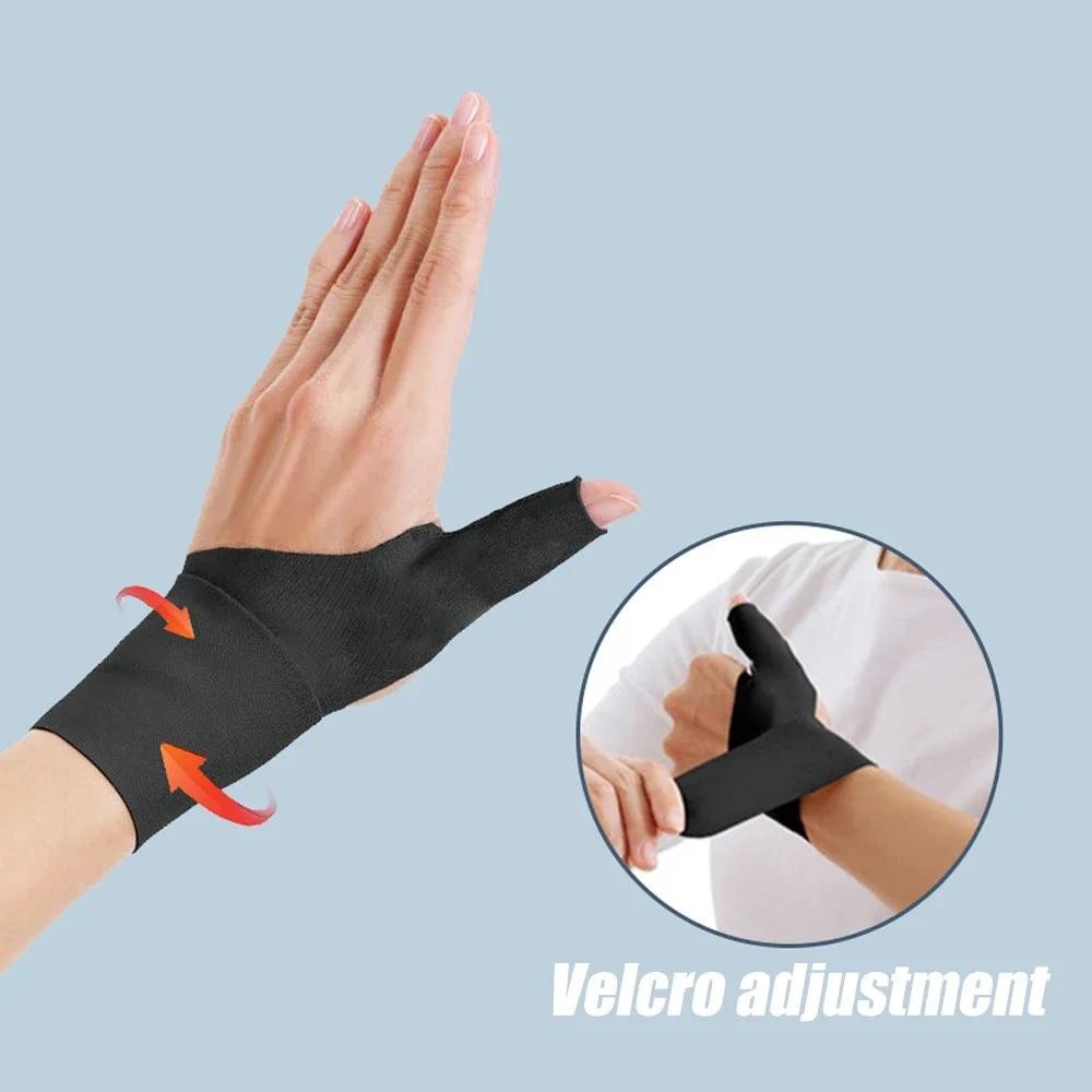 Thumb Wrist Support Brace,Elastic Arthritis Fingerless Glove for Pain ...