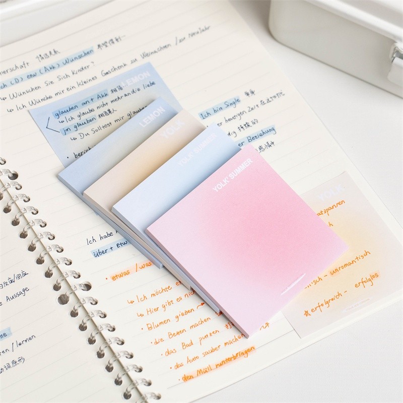 50 sheets of cute sticky notes, pastel notes, marker paper, sticky ...