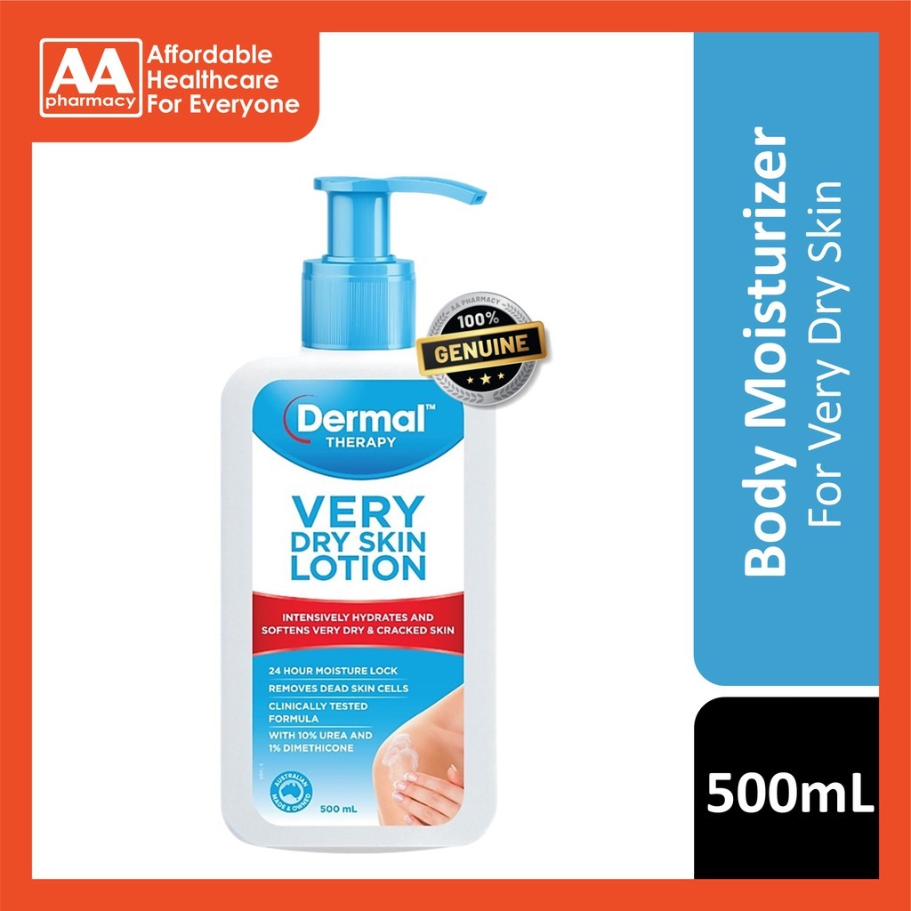 Dermal Therapy Very Dry Skin Lotion 500mL (With 10% Urea and 1% ...