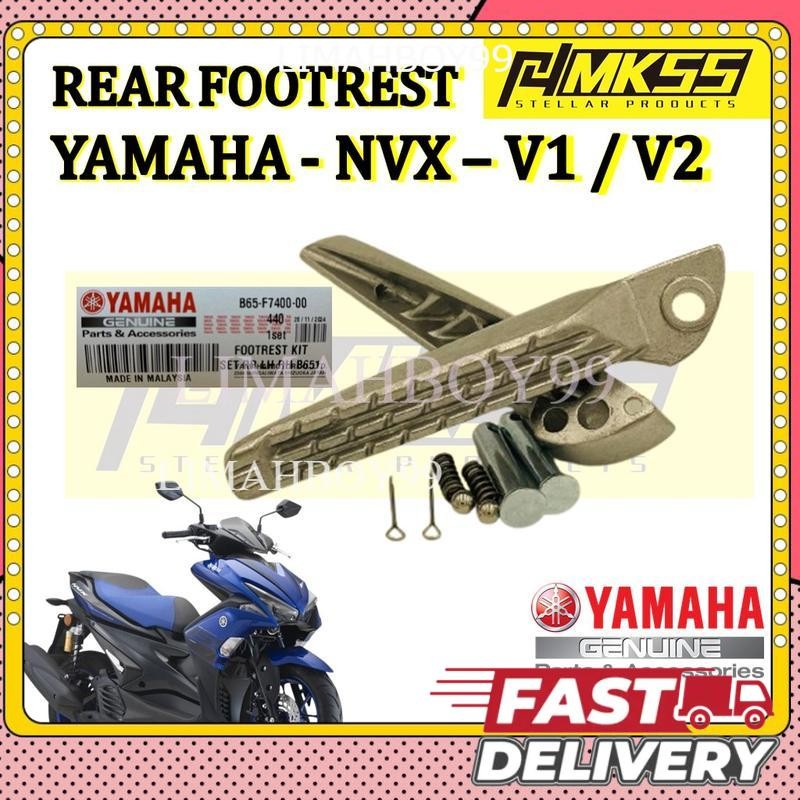 YAMAHA NVX 155 V1 V2 V3 REAR FOOTREST WITH BRACKET SET NVX 155 PIJAK PEMIJAK KAKI BELAKANG SIDE ...