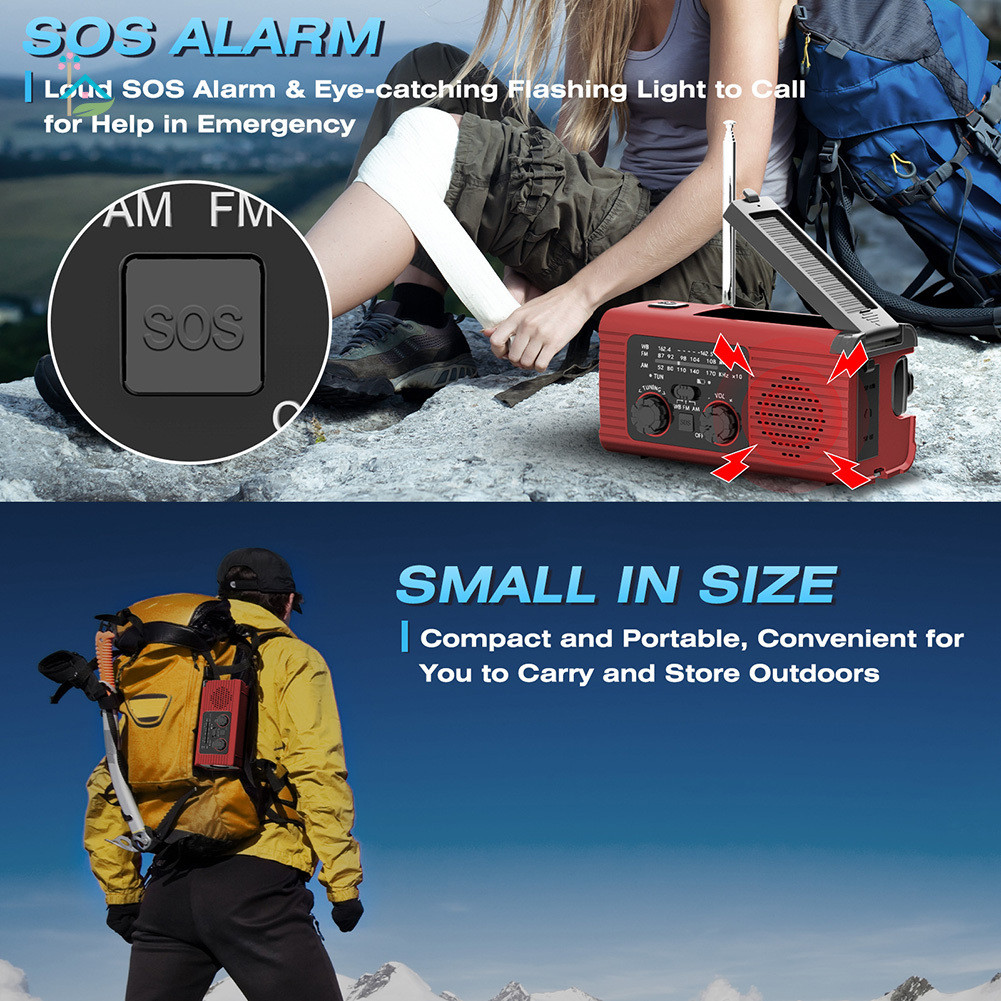Multifunctional Solar Hand Crank Emergency Radio With Mobile Phone ...