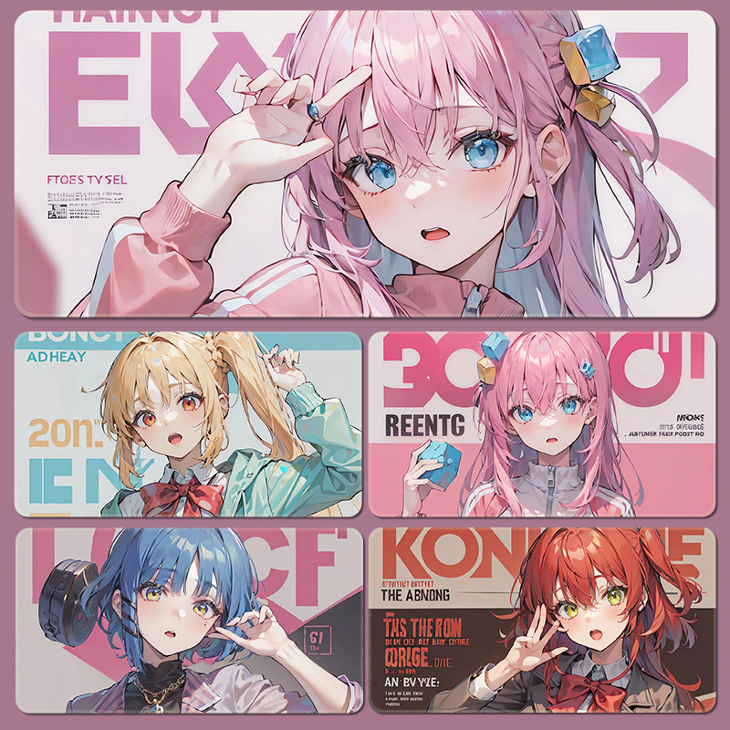 Bocchi the Rock Mouse Pad Super Large Two-Dimensional Anime Gaming Game ...