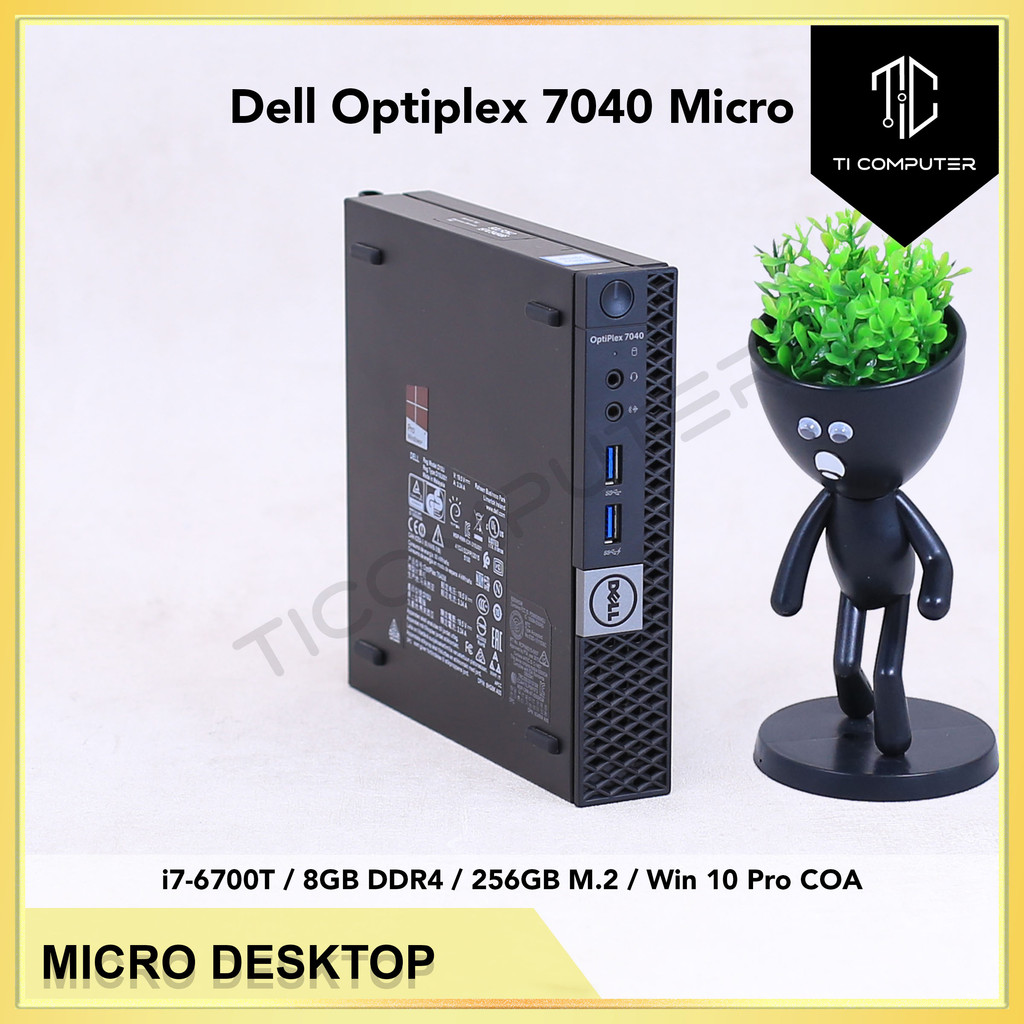 Dell Optiplex 7040 Micro Intel Core i7-6700T 8GB DDR4 RAM 256GB M.2 SSD ...