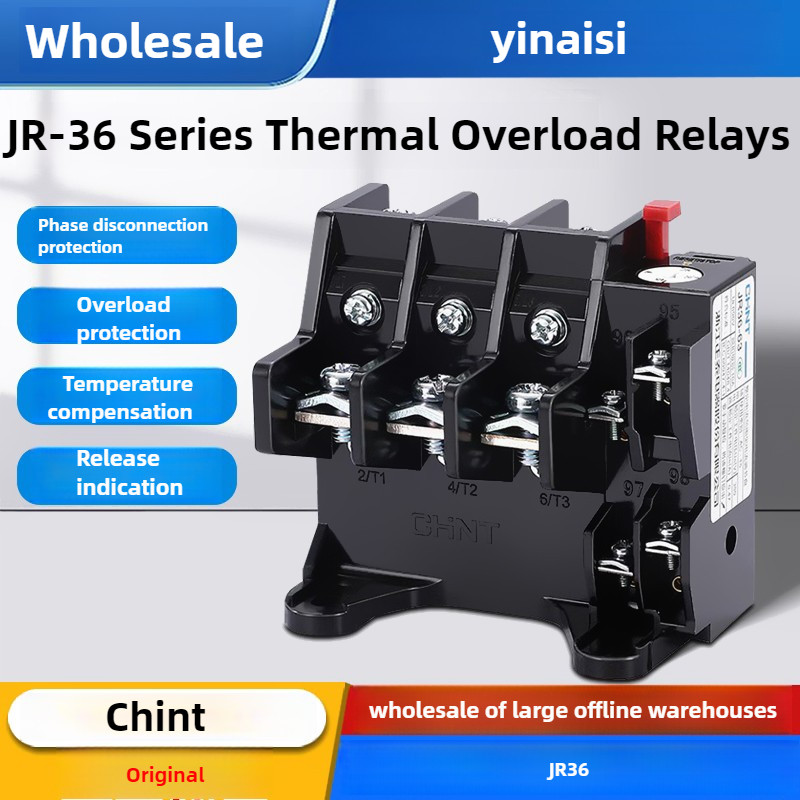 Chint Thermal Relay JR36-20 Overload Protection 63A Current Overload ...