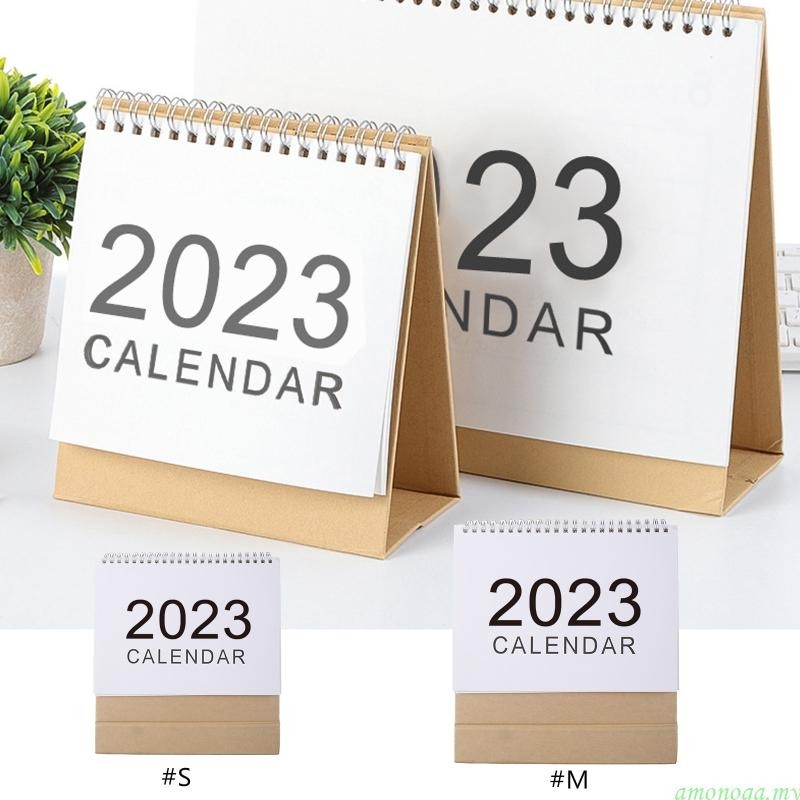 amonoqa 2022-2023 Desktop Calendar English Coil Daily Monthly Planner ...