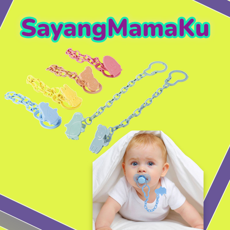 Sayangmamaku Baby pacifier clip pacifier chain soother chain Baby Dummy ...