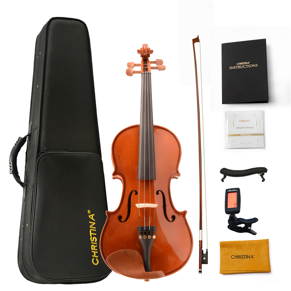 Christina V02 Violin Instrument Adult Full Size Violin Kit Acoustic ...